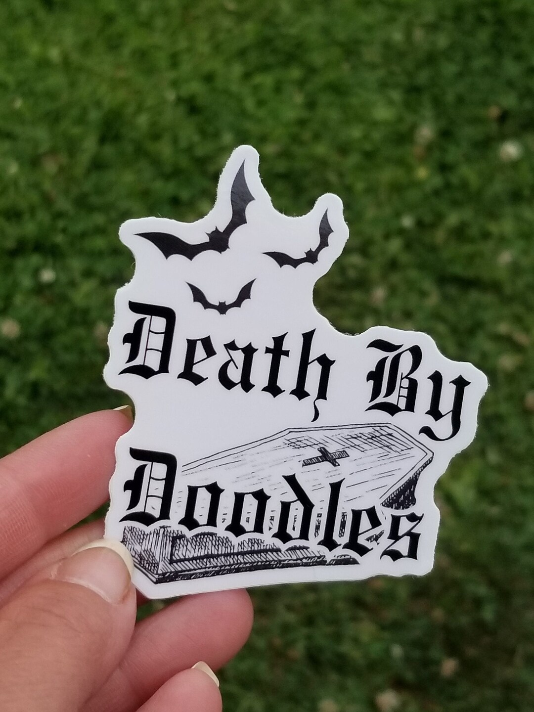 Death by Doodles Sticker/ Funny Grooming Sticker/ Dog Groomer/ Anti ...