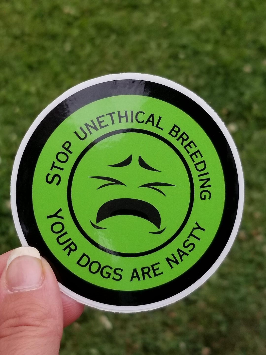 Stop Unethical Breeding, Funny Dog Grooming Sticker, Funny Dog Breeder ...