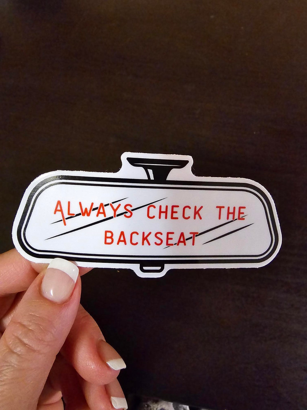 True Crime Sticker, Always Check the Back Seat, Crime Shows Tumbler ...