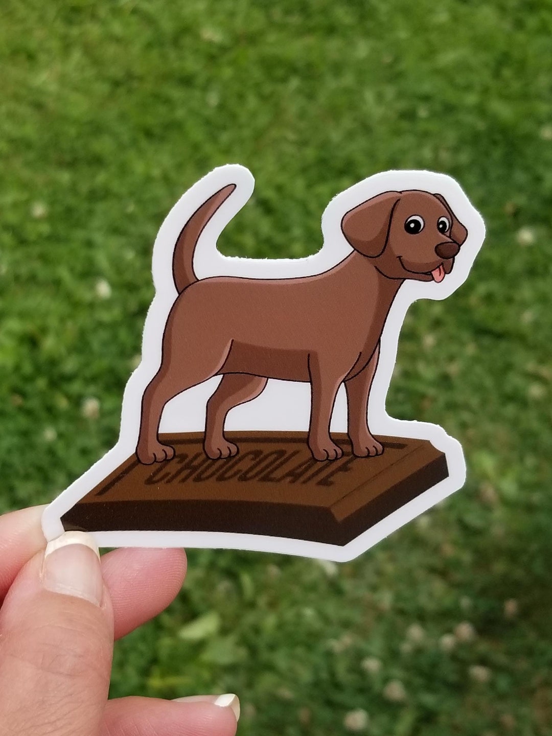 Chocolate Lab, Funny Sticker, Chocolate Lab Gift, Dog Groomer Gift, Pet ...