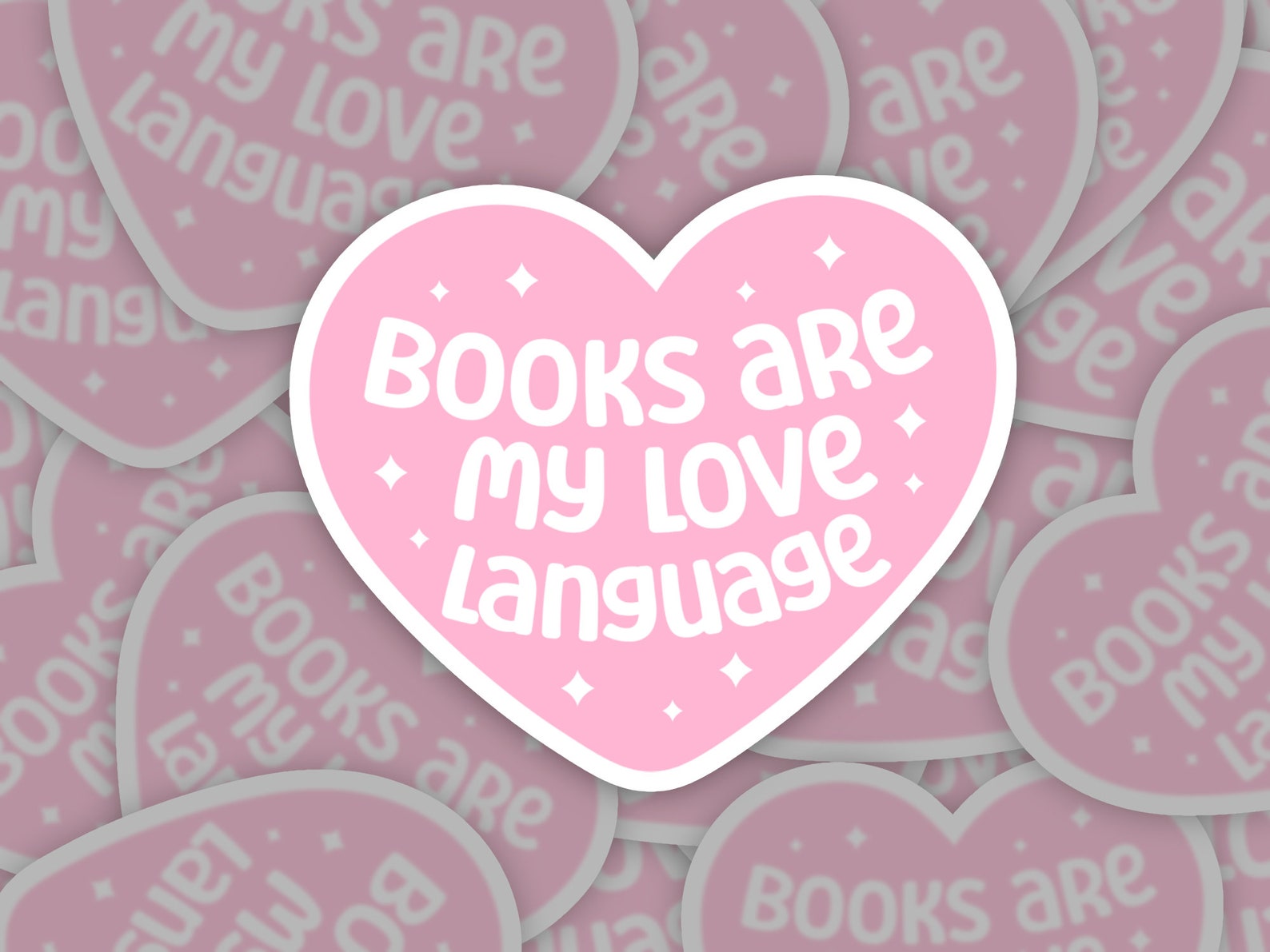 Books Are My Love Language Sticker Book Lover Stickers Kindle Sticker ...