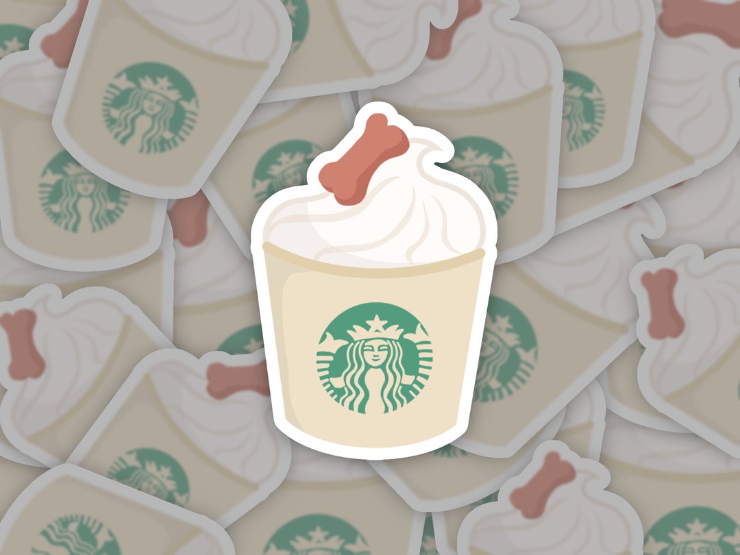 Pup Cup/puppachino Vinyl Sticker | Water Resistant, Repositionable - Etsy