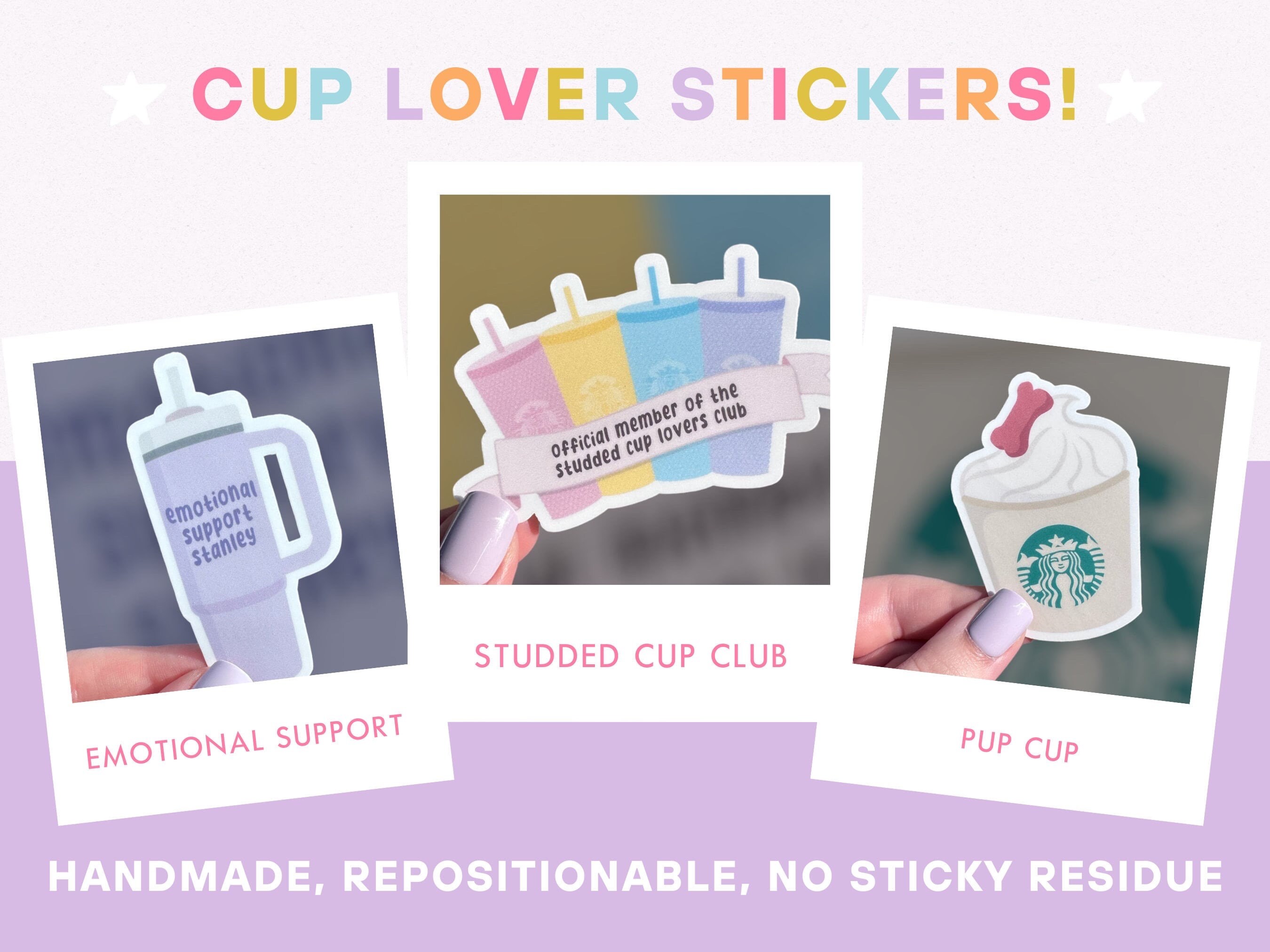 Emotional Support Cup Tumbler Water Bottle Vinyl Sticker Water ...