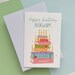 Happy Birthday Bookworm Greeting Card Blank Inside, 4x6 Inches ...