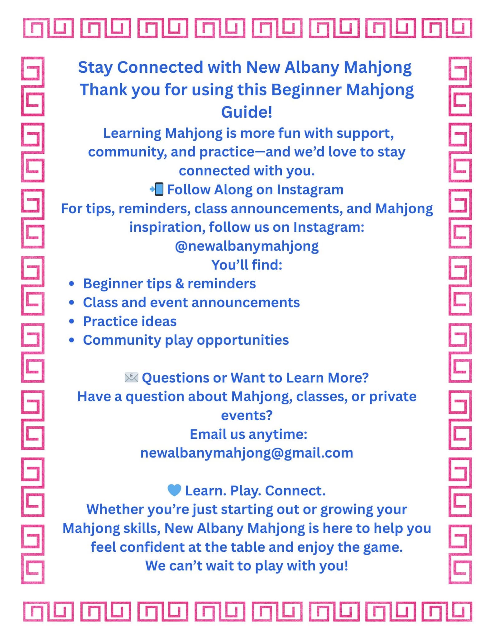 Beginner's Guide to American Mahjong WITH VISUALS – Easy-to-learn PDF ...