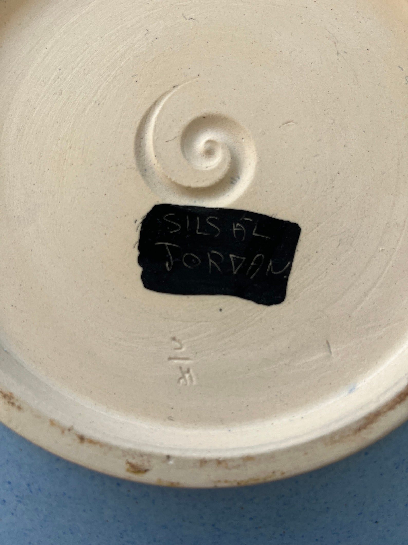 Rare Vintage Large Floral Platter by Silsal Jordan Pottery Studio - Etsy