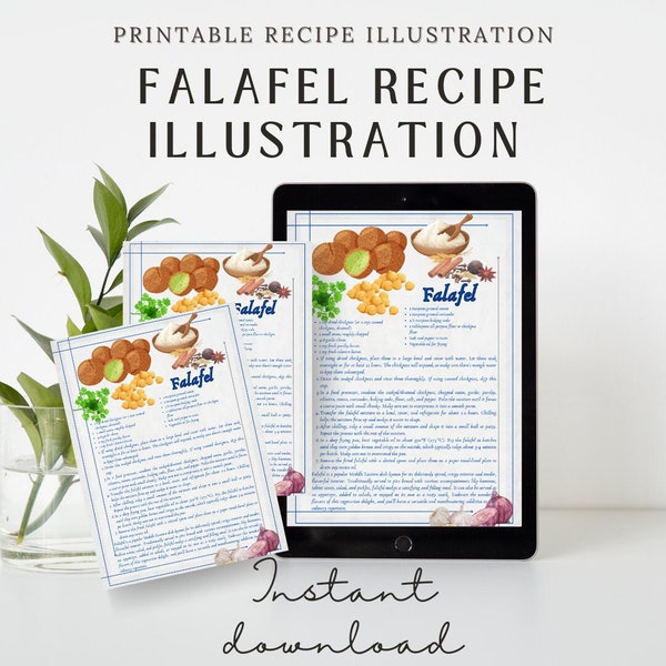 Falafel Card - Etsy