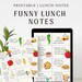Funny Lunchbox Notes Digital Download (A4, A5, Letter) - Etsy