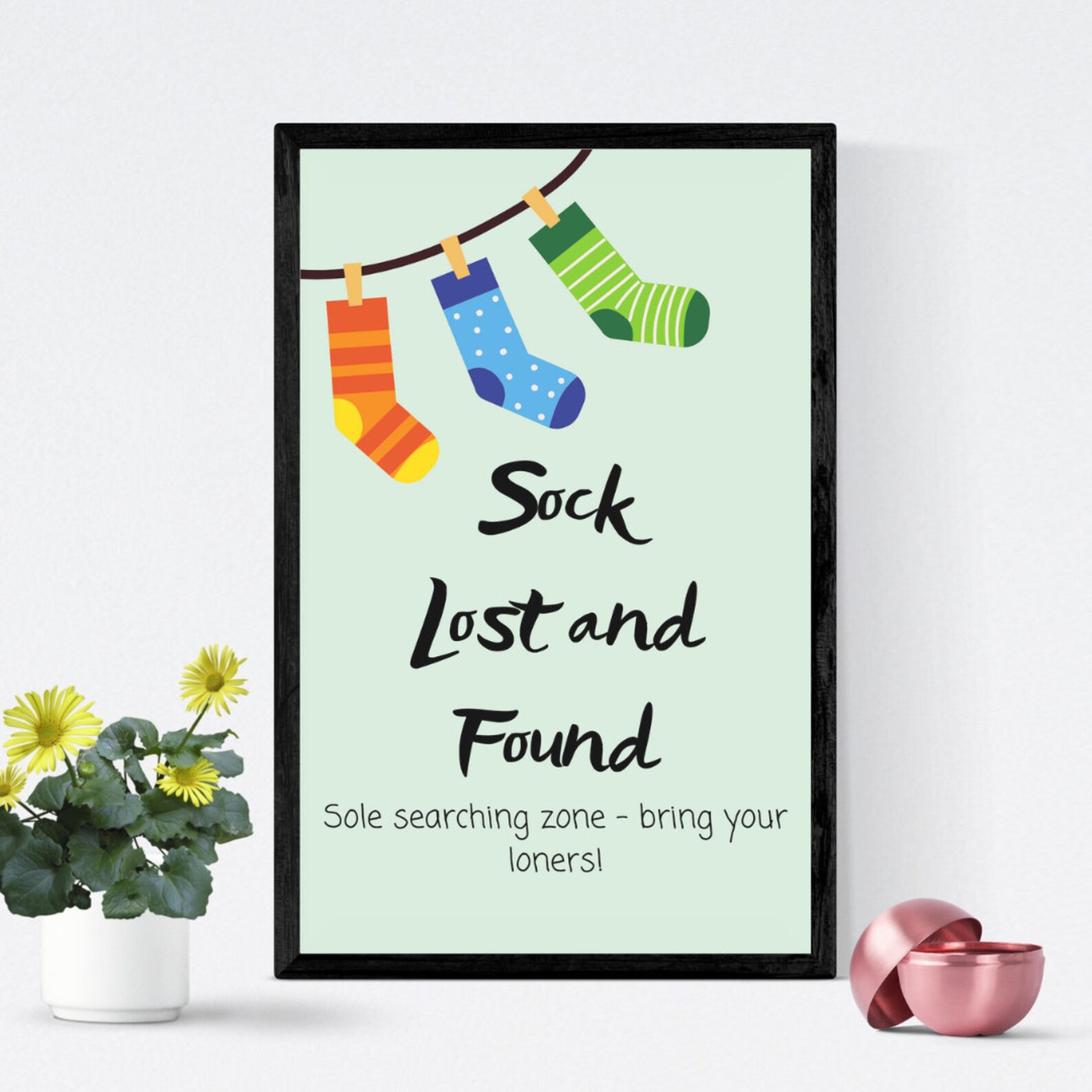 Lost Socks Poster - Funny Laundry Room Decor for Magical Homes - Etsy