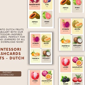 Dutch Fruit Flashcards With Pronunciation | Learn Dutch Fruit Names ...