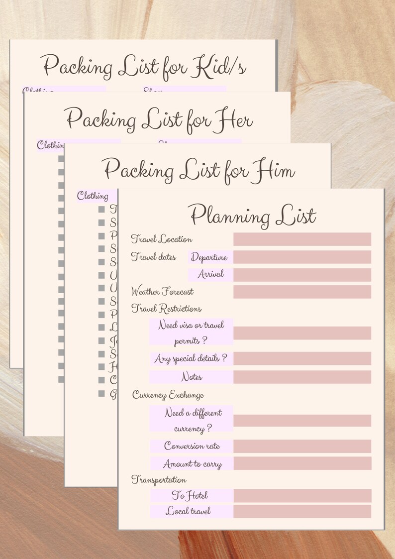 Ultimate Travel Packing Checklist - Family Essentials and Vacation ...