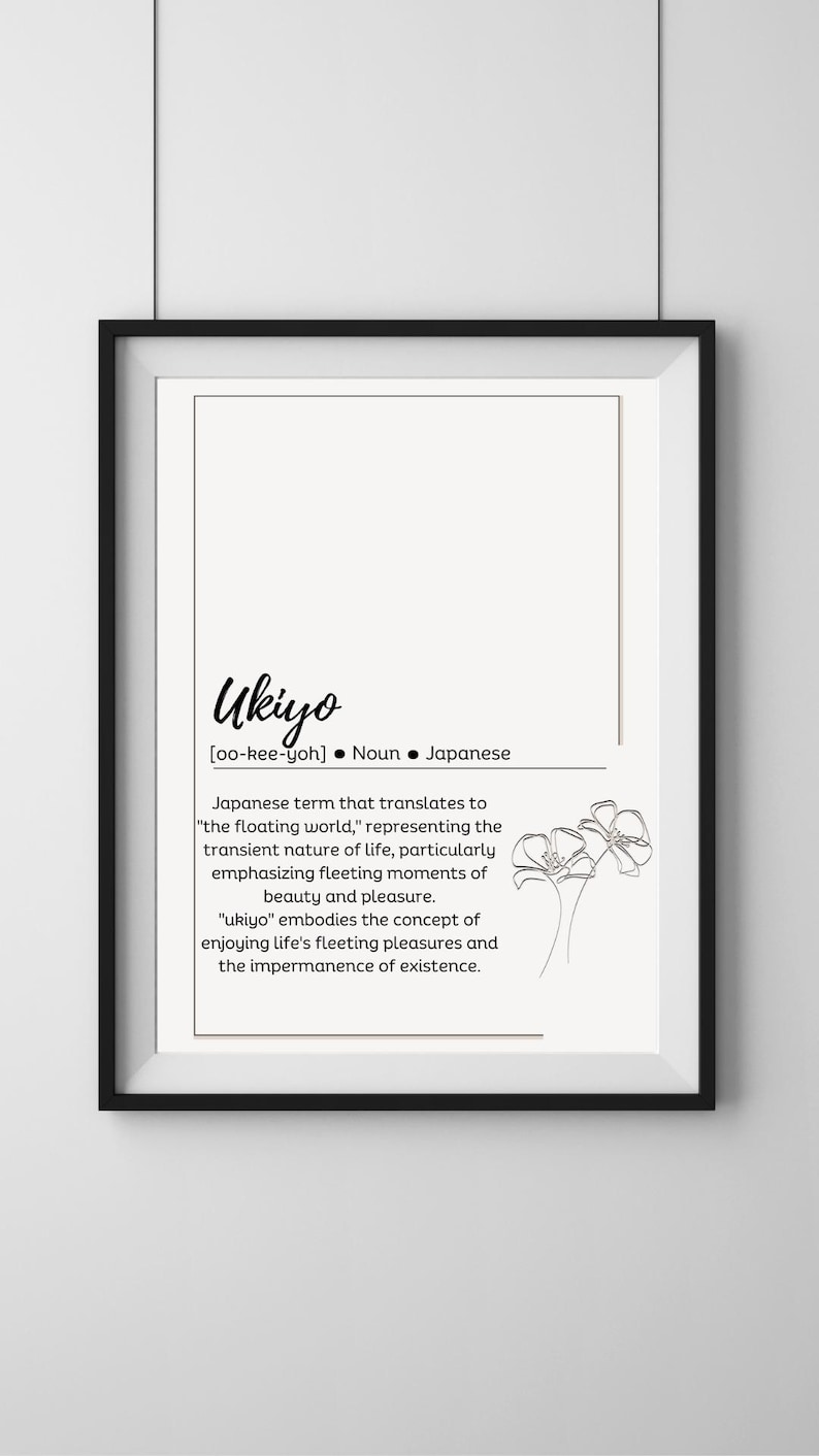 Ukiyo - Japanese Floating World Poster - Etsy
