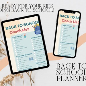 Printable Back to School Checklist | Instant Download | Stay Organized ...