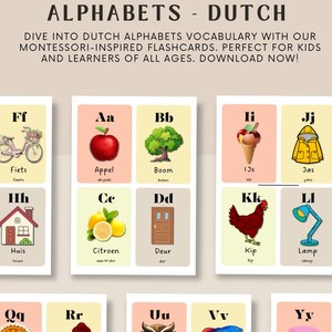 Dutch Alphabet Flashcards With Pronunciation | Learn Dutch Letters and ...