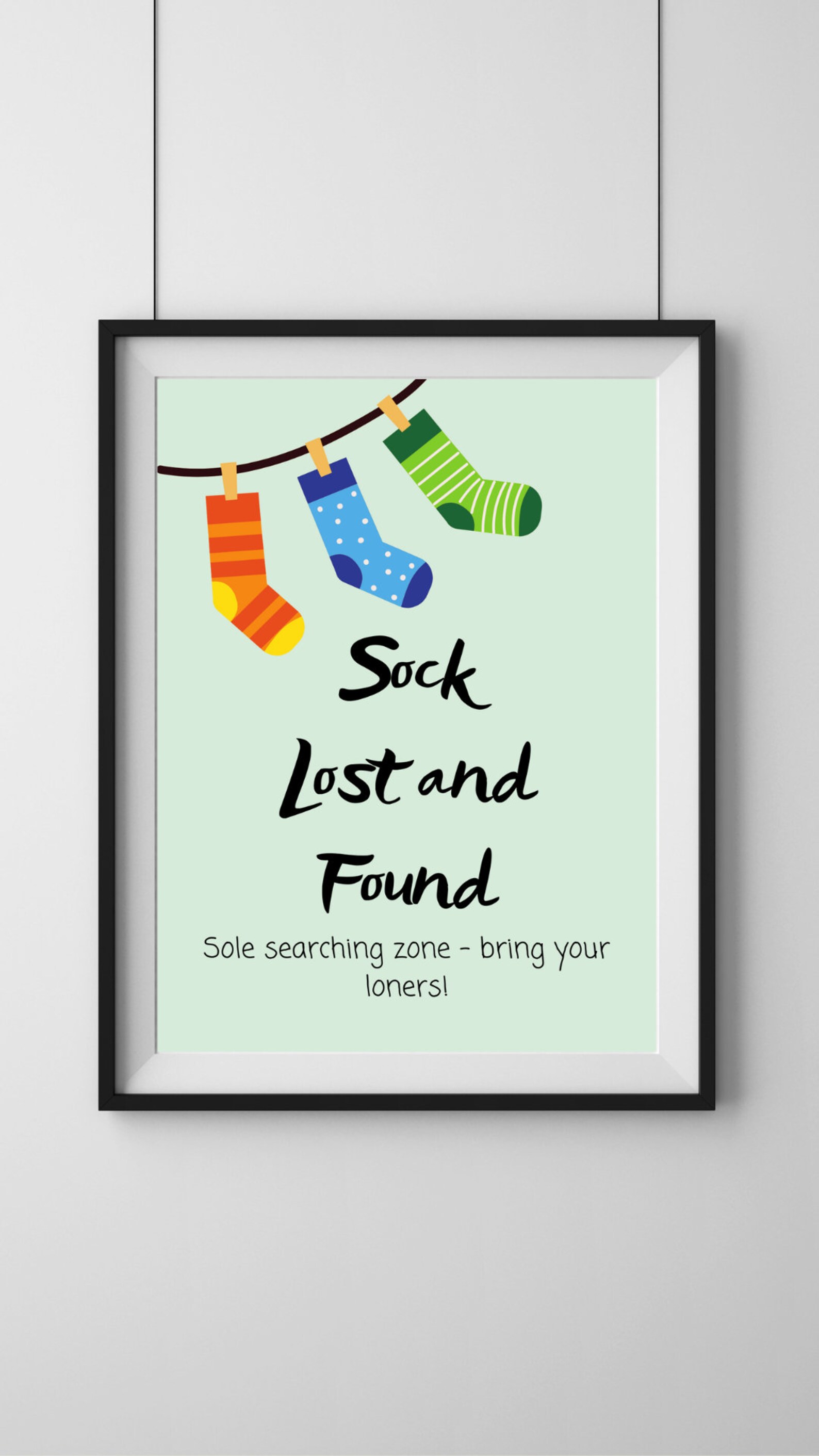 Lost Socks Poster - Funny Laundry Room Decor for Magical Homes - Etsy