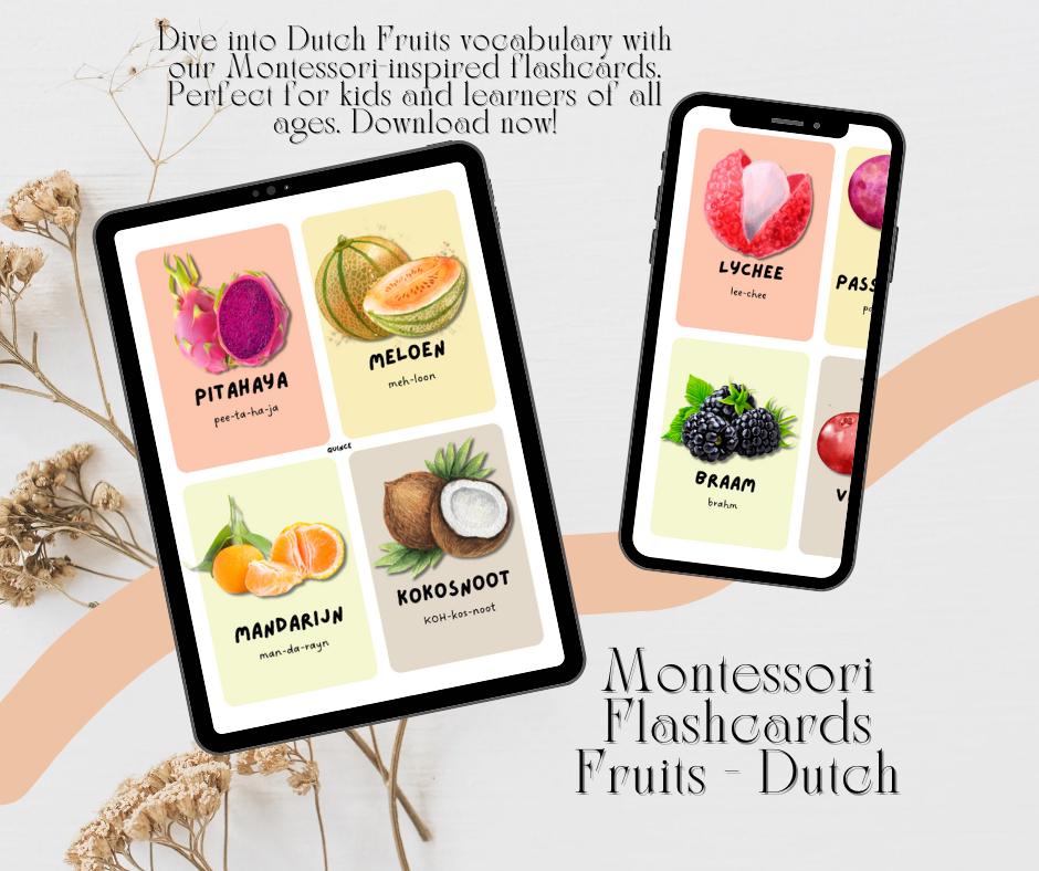Dutch Fruit Flashcards With Pronunciation | Learn Dutch Fruit Names ...