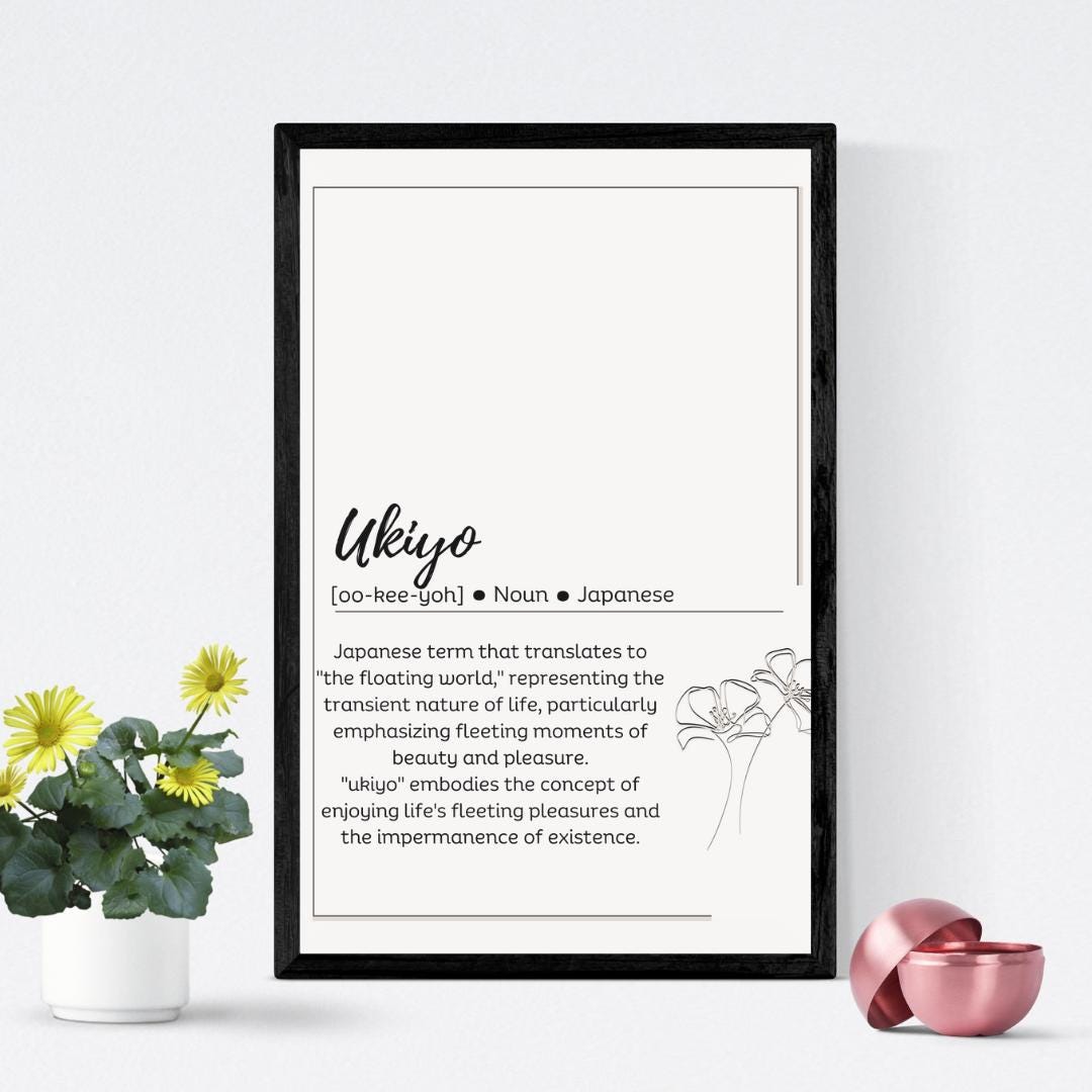 Ukiyo - Japanese Floating World Poster - Etsy