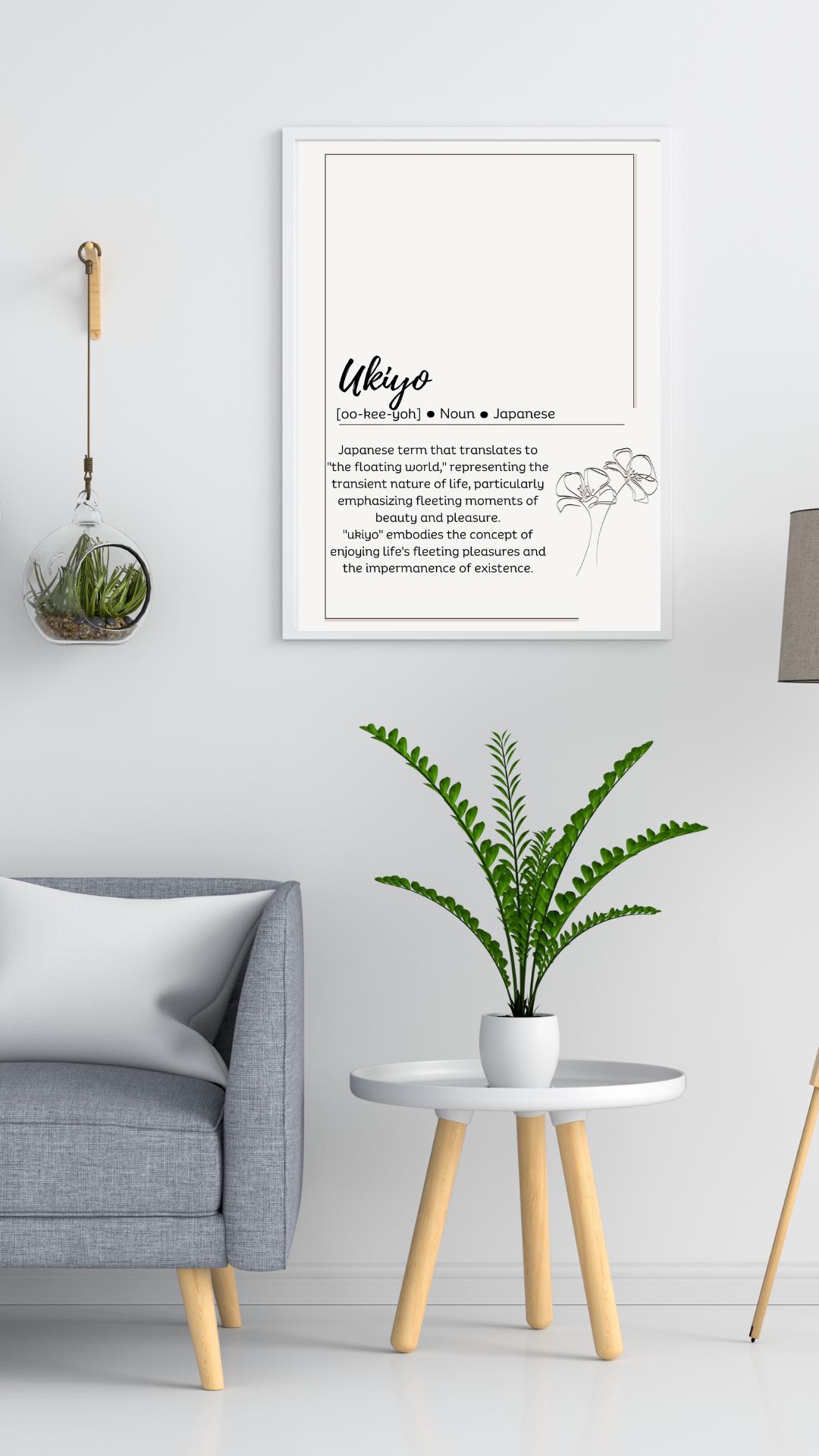 Ukiyo - Japanese Floating World Poster - Etsy