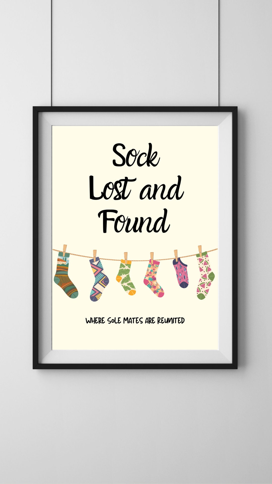 Lost Socks Poster Funny Laundry Room Decor for Magical Homes - Etsy
