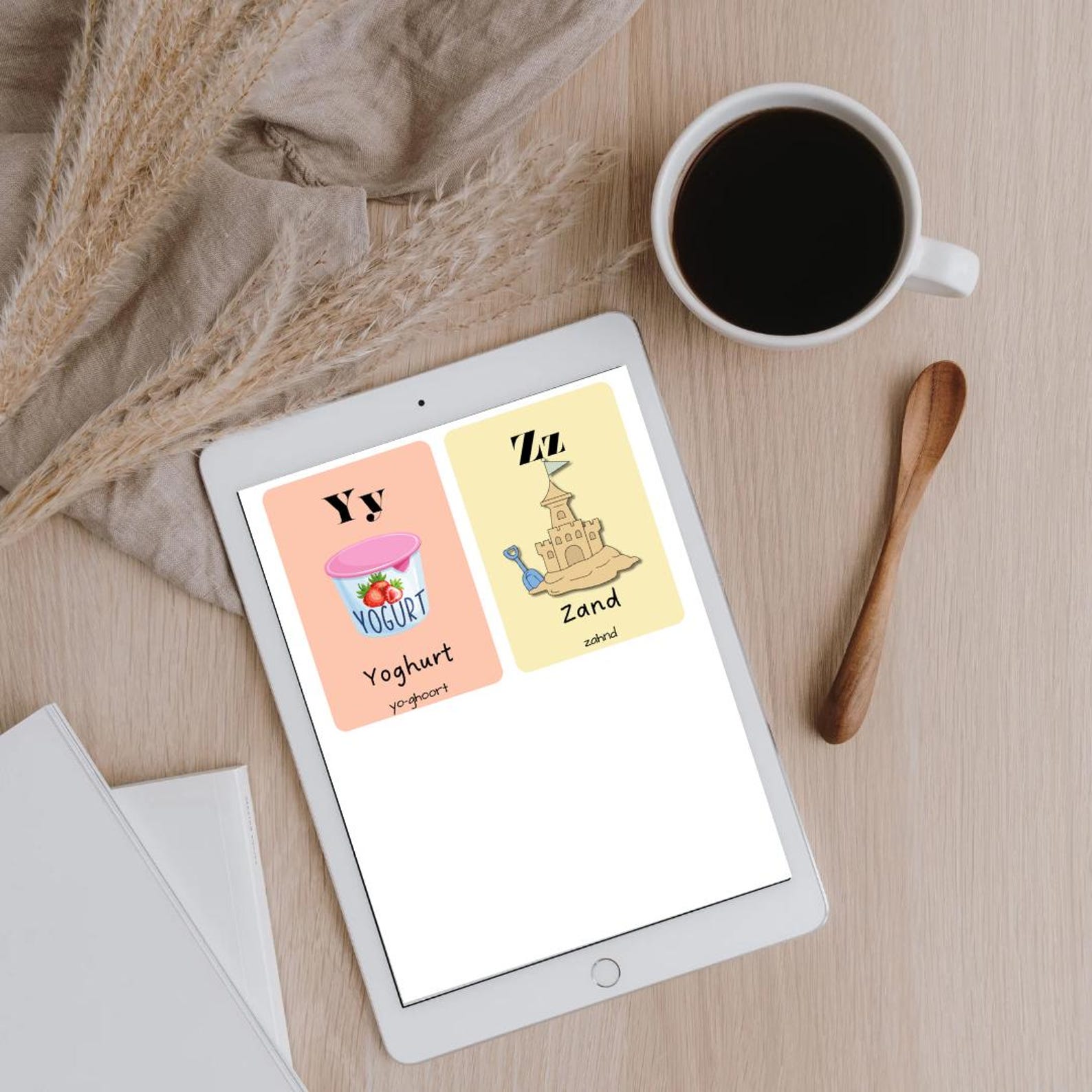 Dutch Alphabet Flashcards With Pronunciation Learn Dutch Letters and ...