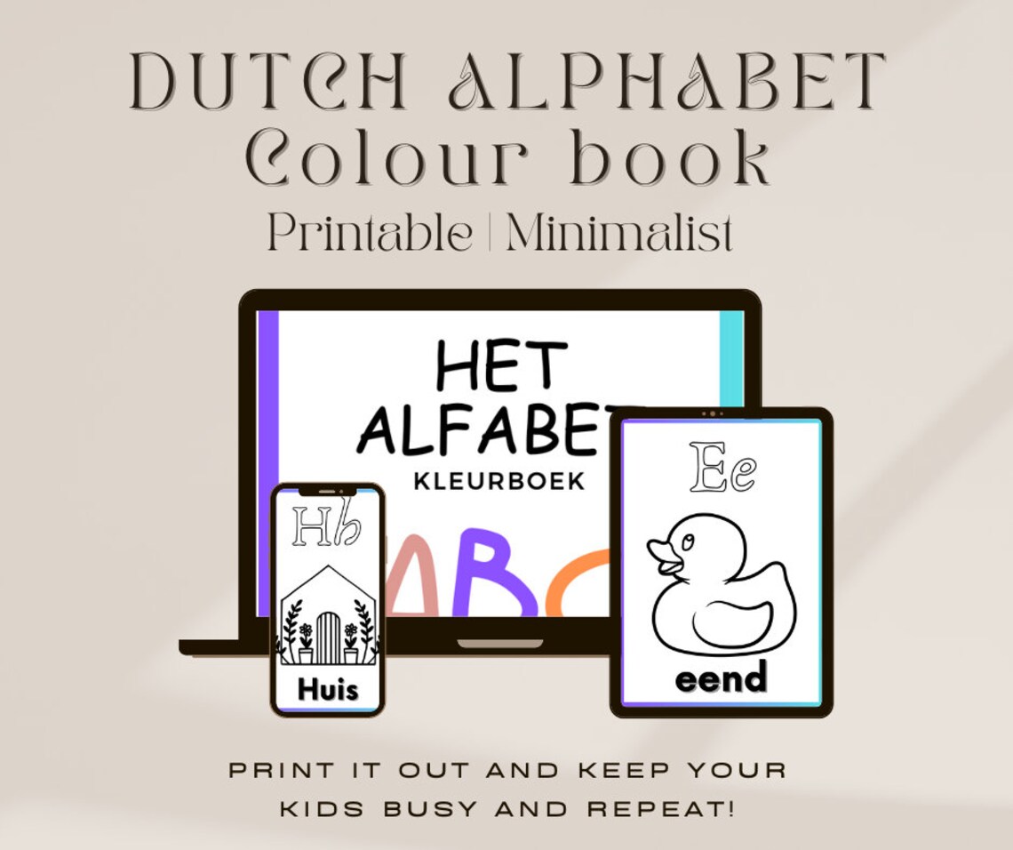 Printable Dutch Alphabet Colouring Sheets - Summer Vacation Activities ...