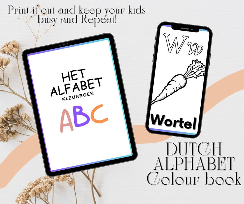 Printable Dutch Alphabet Colouring Sheets Summer Vacation Activities ...