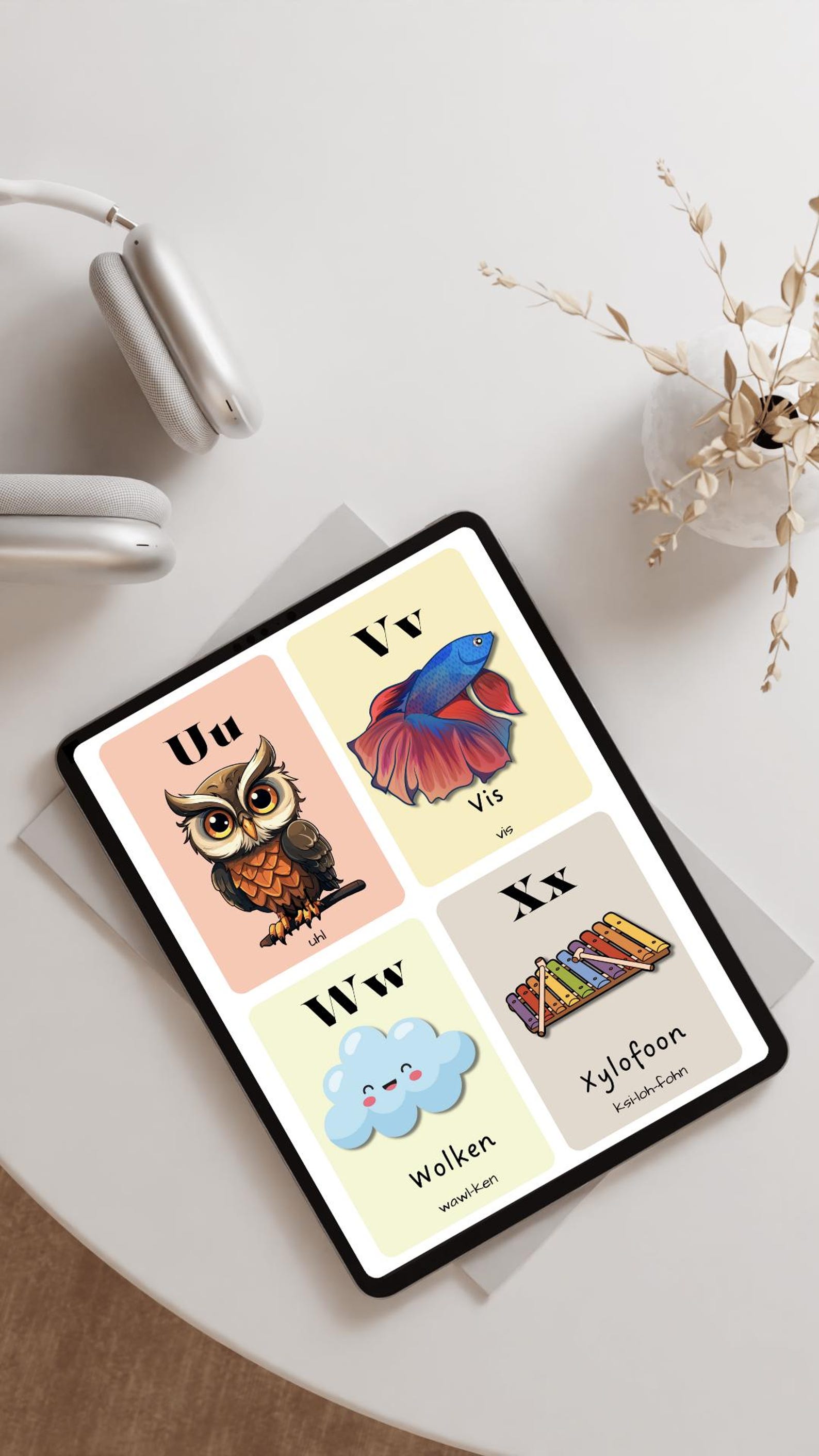 Dutch Alphabet Flashcards With Pronunciation Learn Dutch Letters and ...