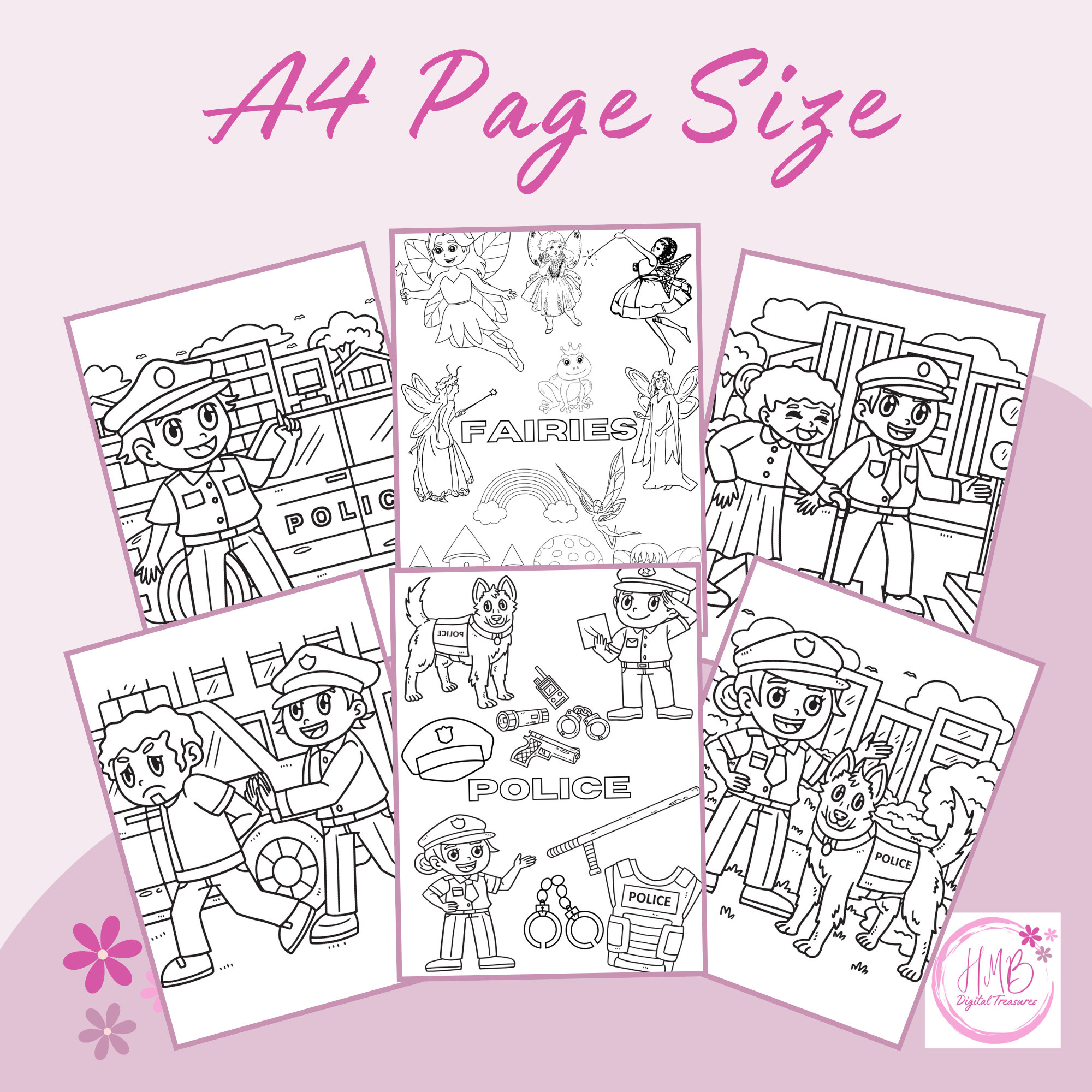 Children's Colouring Pages | 18 Police Designs to Colour in | Colouring ...