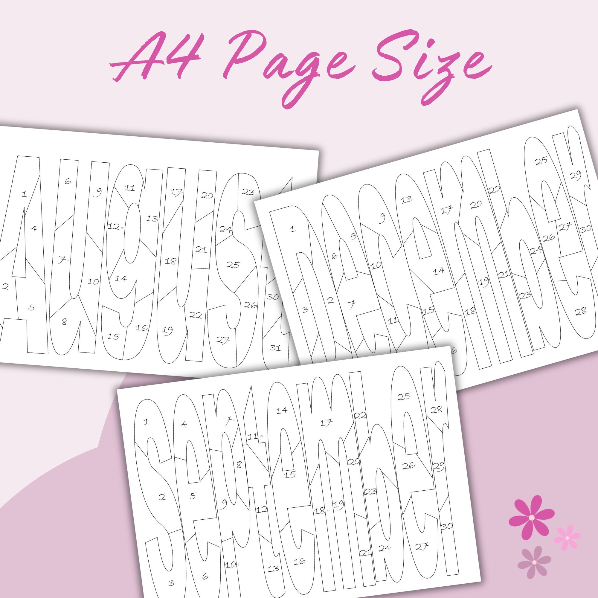 Adults Colouring Pages Jan Dece Tracker Pages Month to Month Tracker to ...