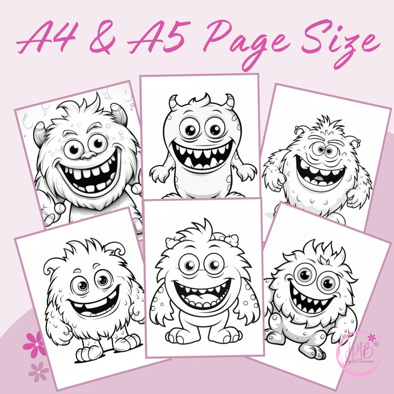 Children's Colouring Pages | 24 Monster Designs to Colour in | Monster ...