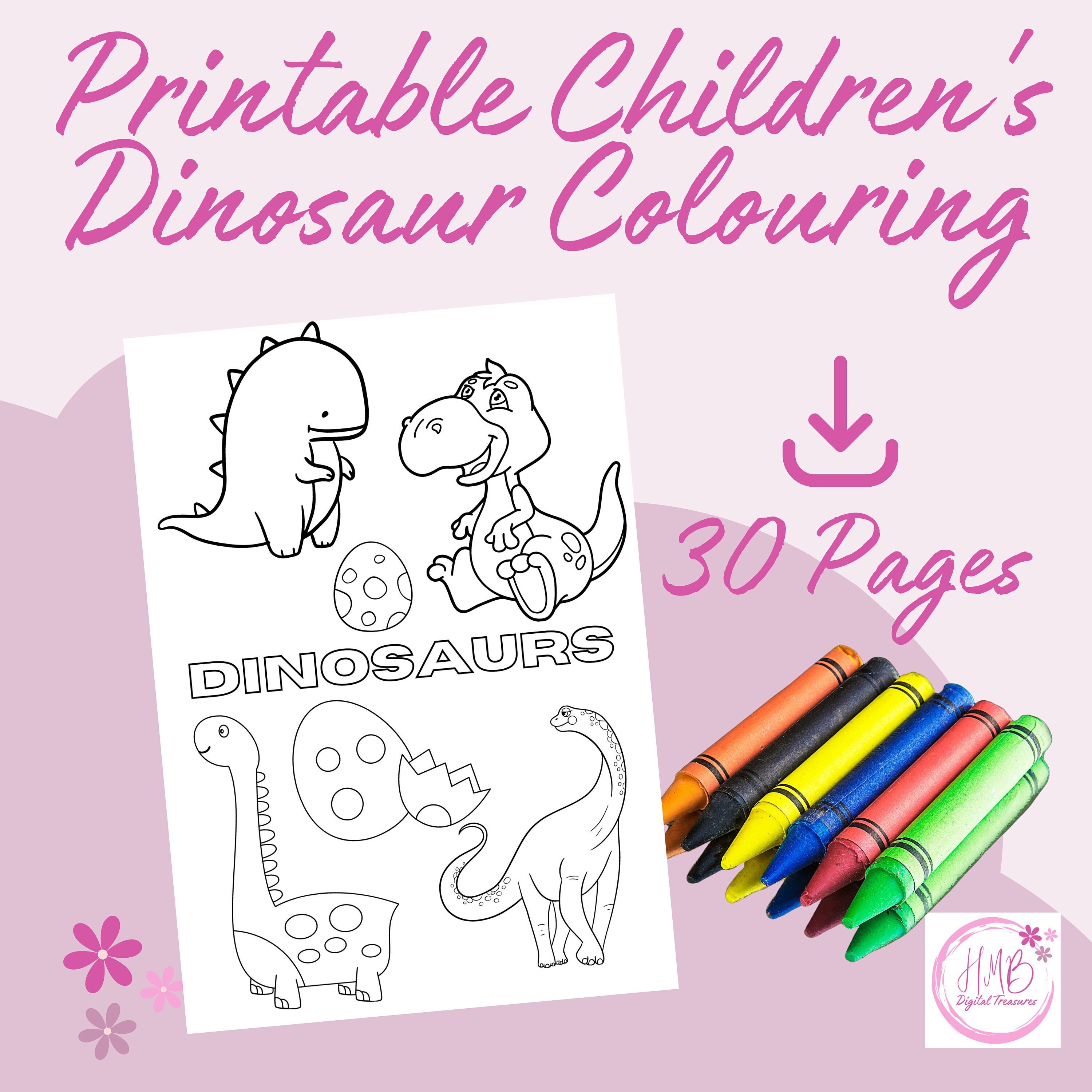 Children's Colouring Pages | 30 Dinosaur Designs to Colour in ...