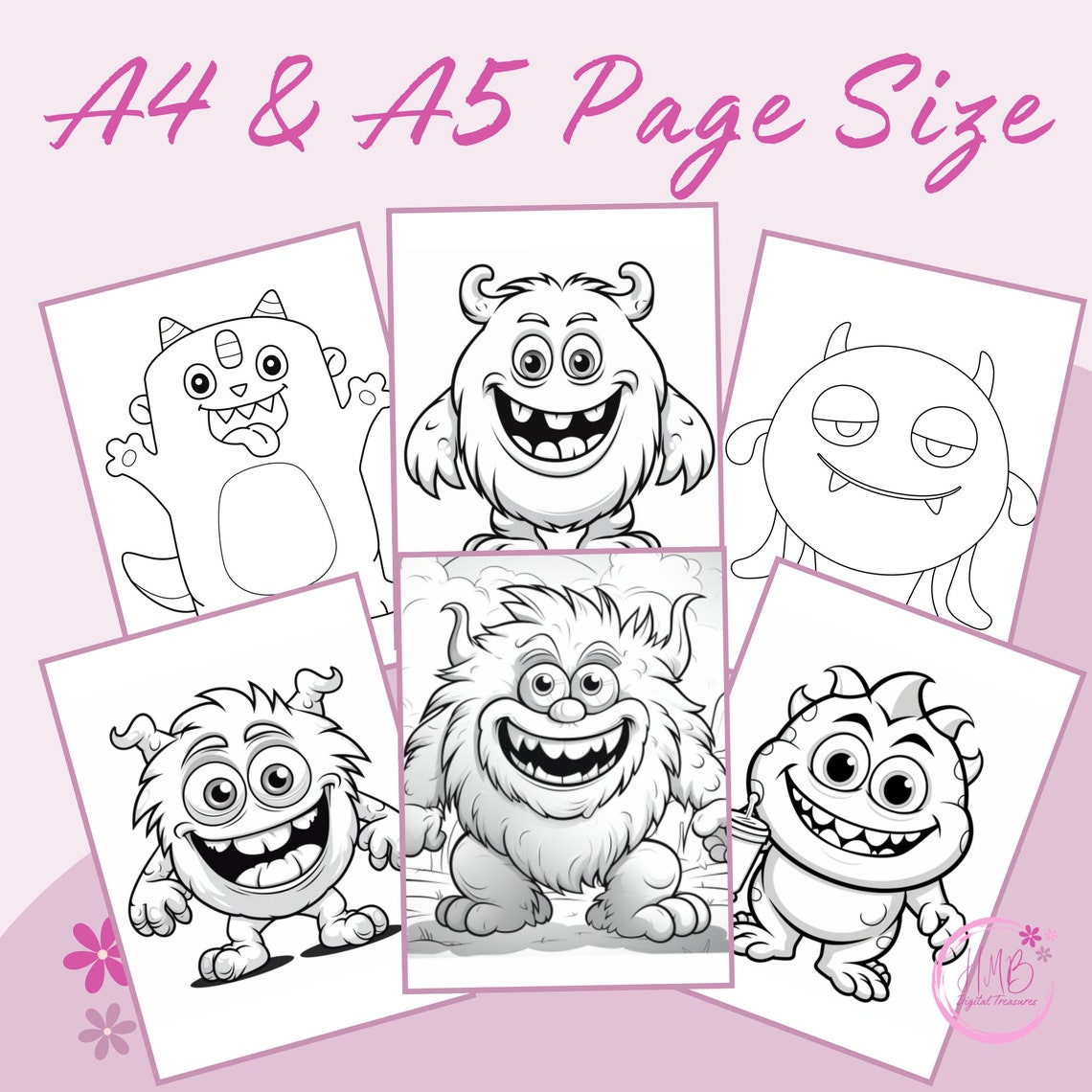 Children's Colouring Pages | 24 Monster Designs to Colour in | Monster ...