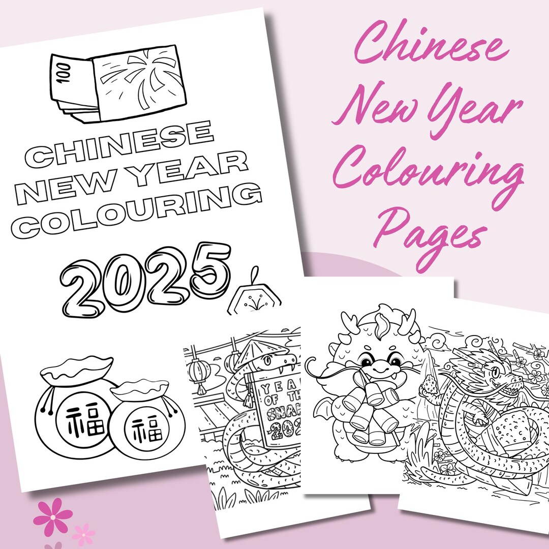 Children's Colouring Pages | 12 Chinese New Year Designs to Colour in ...