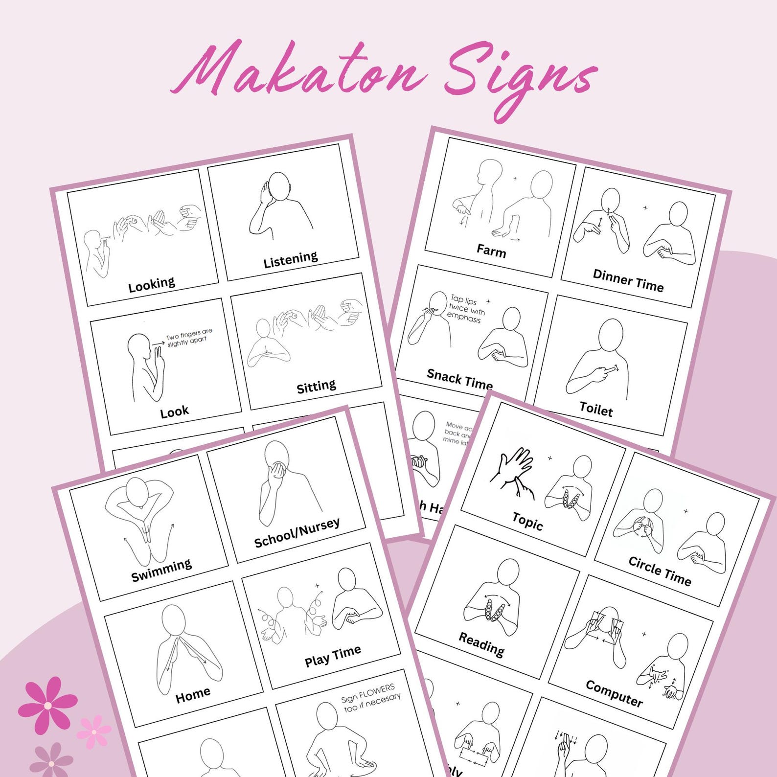Makaton Communication Cards for Education | Digital Download | Now Next ...