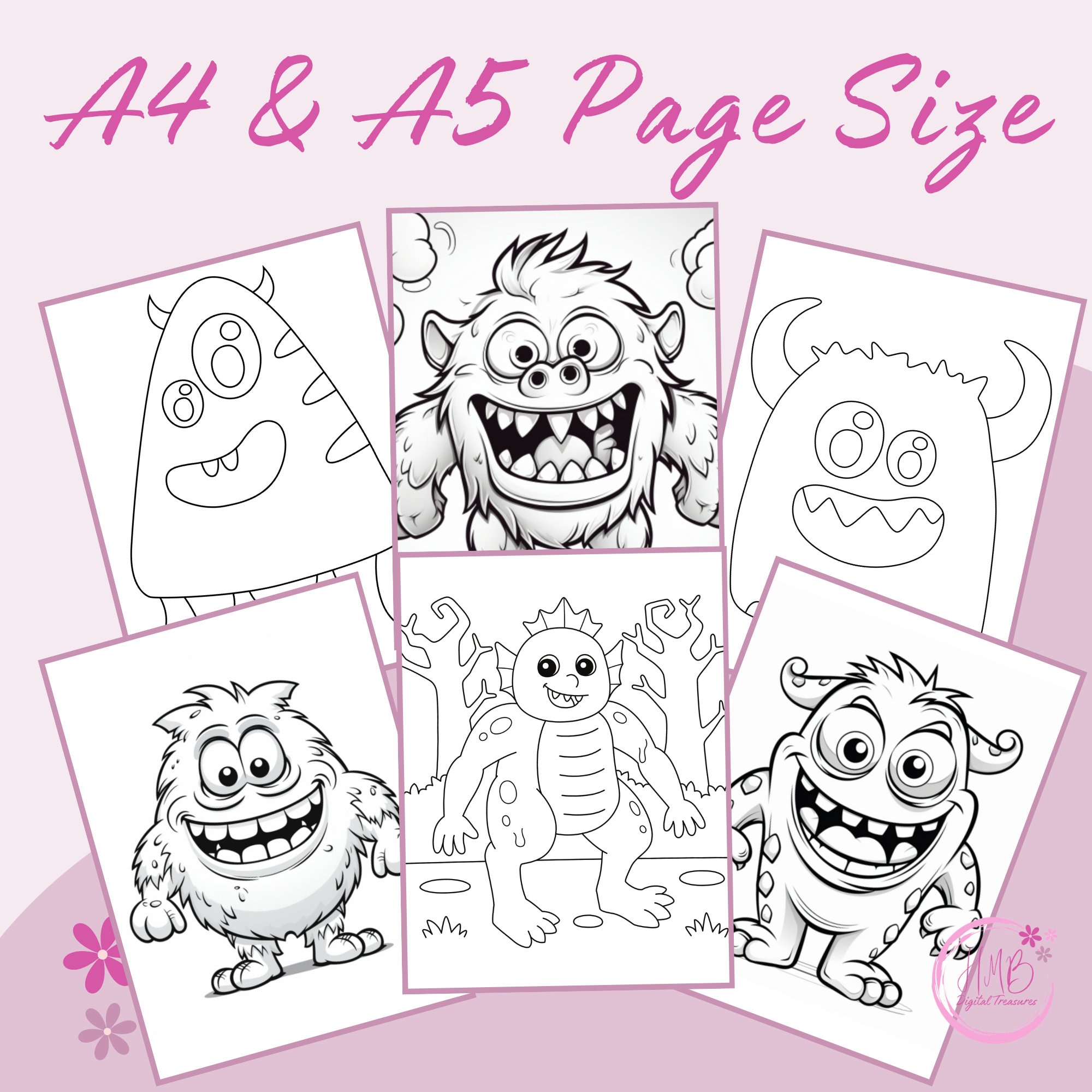 Children's Colouring Pages | 24 Monster Designs to Colour in | Monster ...