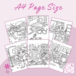 Children's Colouring Pages | 18 Police Designs to Colour in | Colouring ...