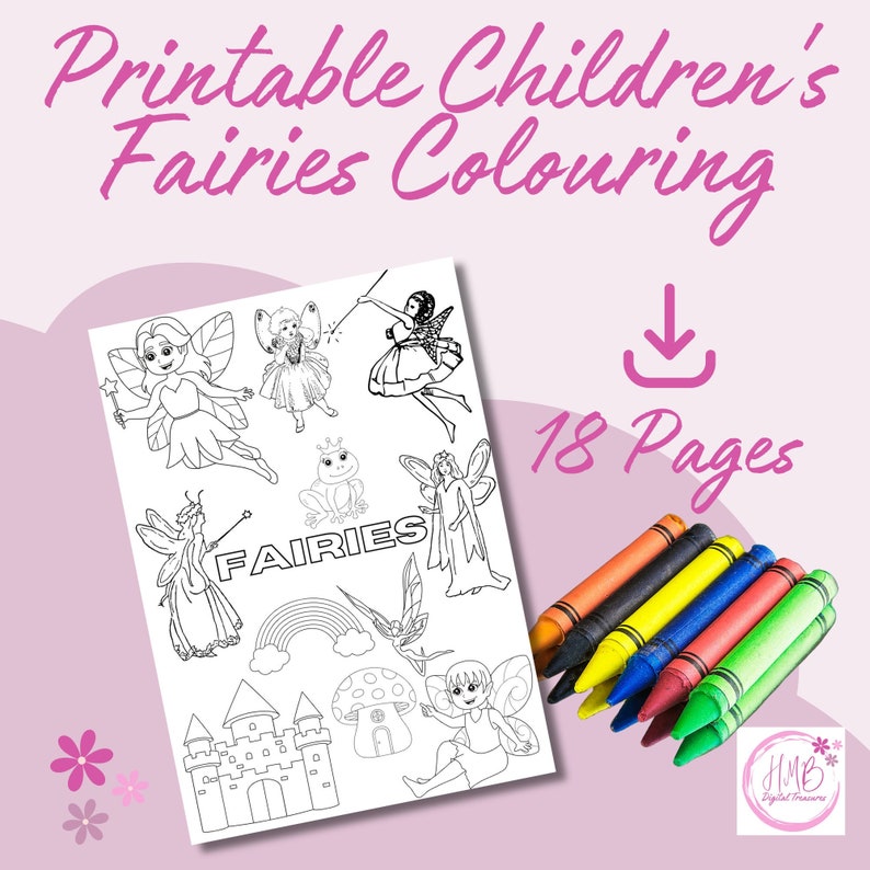 Children's Colouring Pages | 18 Fairies Designs to Colour in ...