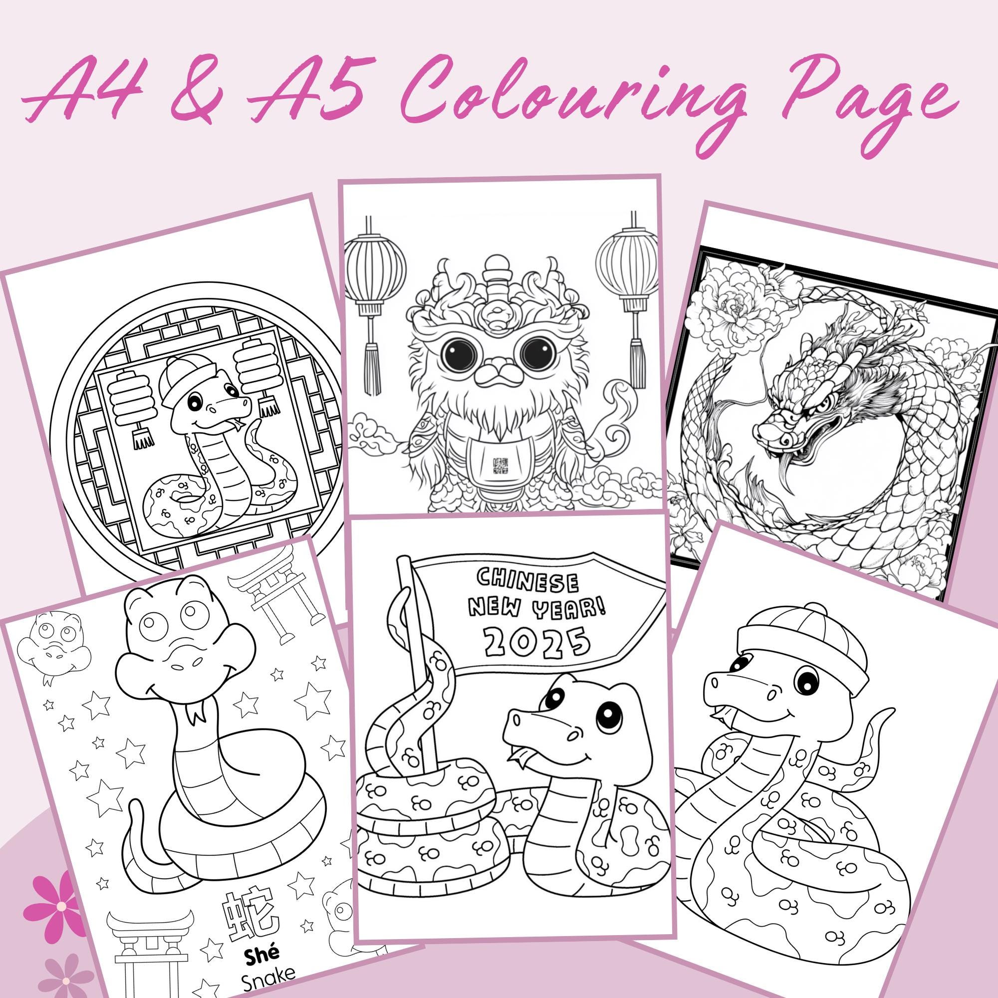 Children's Colouring Pages | 12 Chinese New Year Designs to Colour in ...