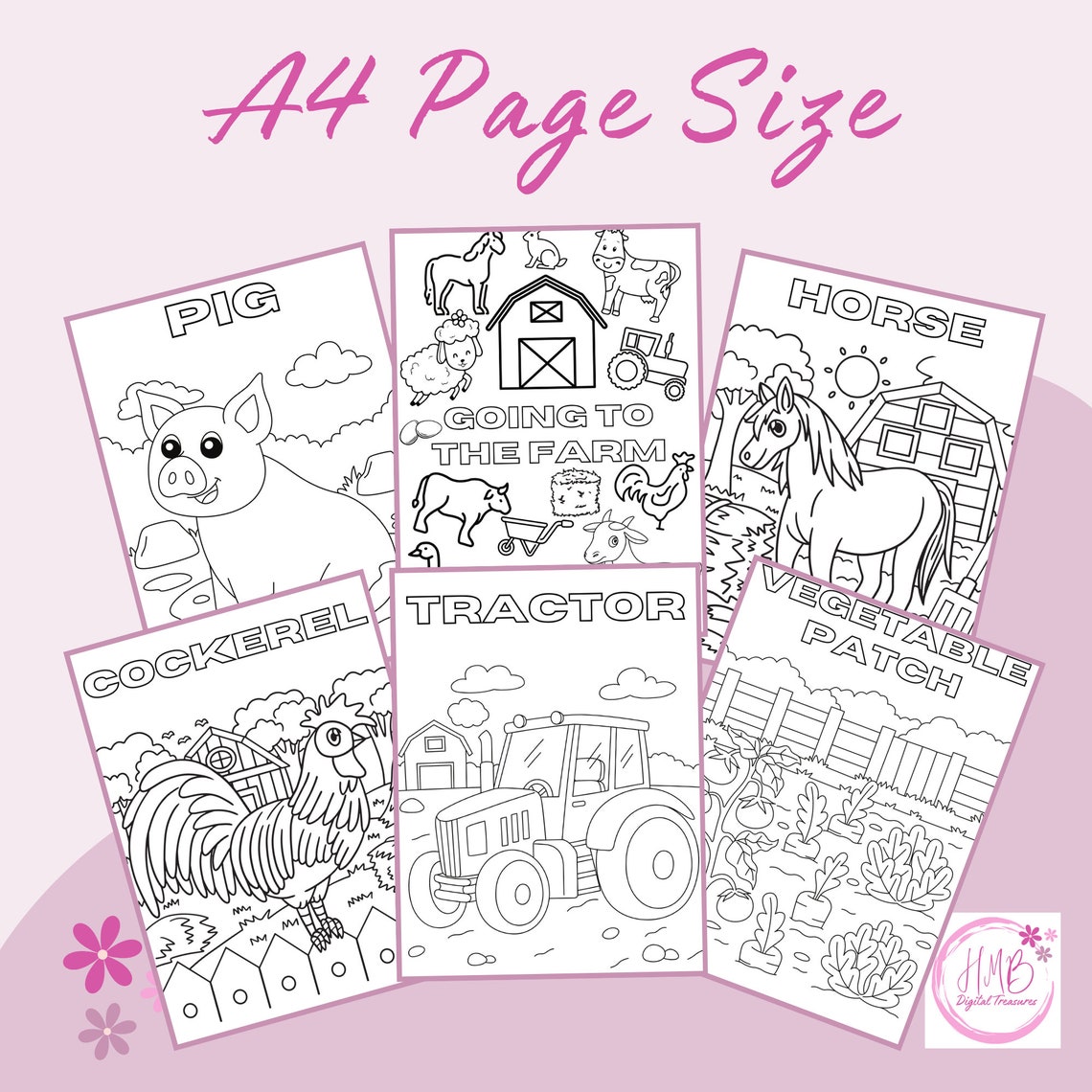 Children's Colouring Pages | 24 Farm Animals Designs to Colour in ...