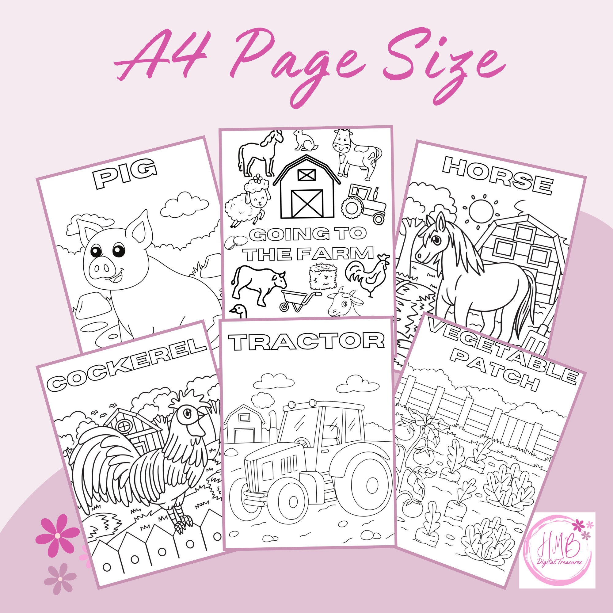 Children's Colouring Pages | 24 Farm Animals Designs to Colour in ...