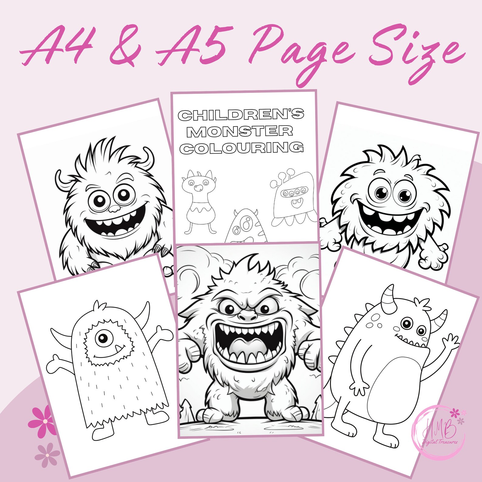 Children's Colouring Pages | 24 Monster Designs to Colour in | Monster ...