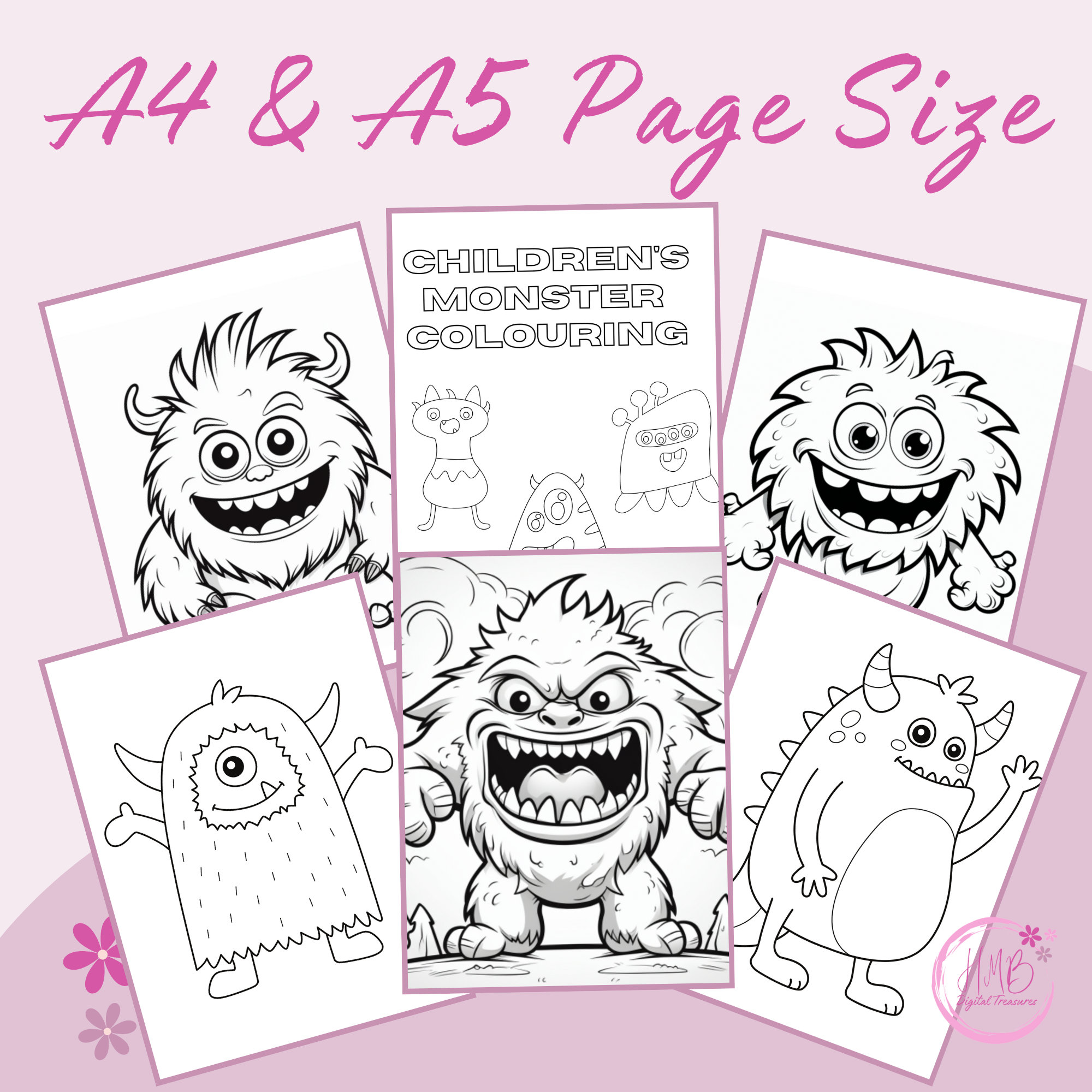 Children's Colouring Pages | 24 Monster Designs to Colour in | Monster ...