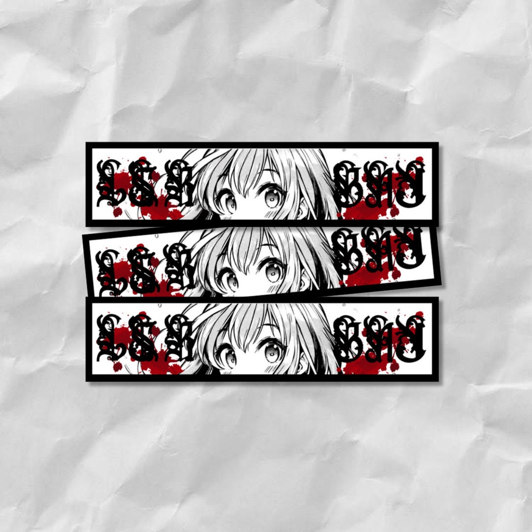 Anime Slap Sticker, Manga Sticker, Goth Car Decal, Cute Bumper Sticker ...
