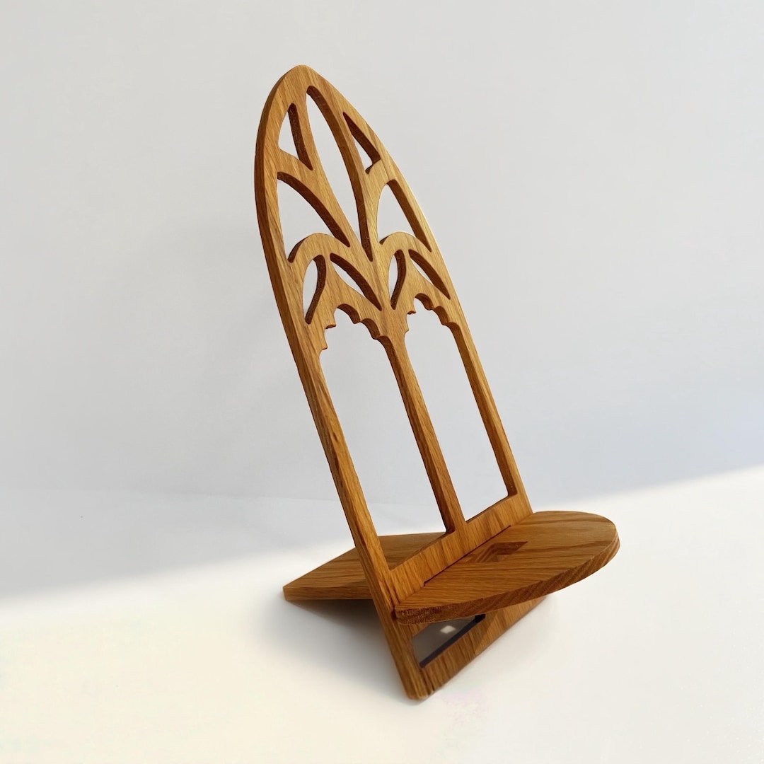 Oak Cathedral Phone Stand | Gothic Tablet Holder - Etsy