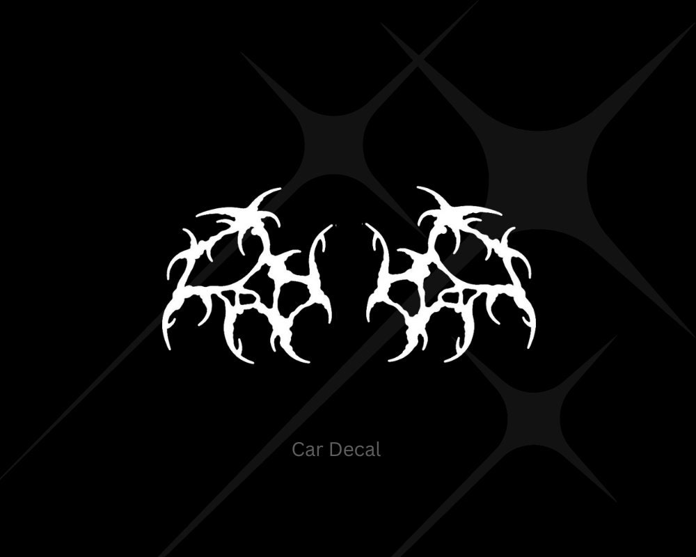 Gothic Car Decal, Wings Car Sticker, Emblem Accessory, Aesthetic Car ...
