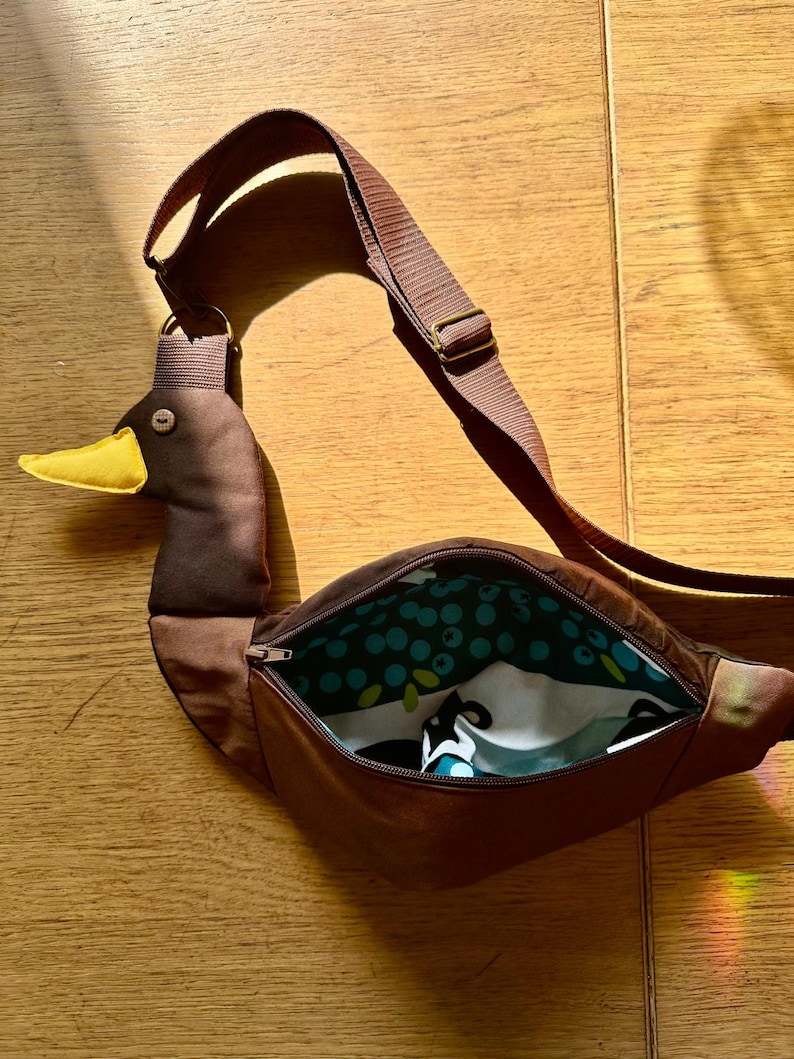 Bag Sewing Pattern, Duck Fanny Pack DIY – Crossbody Bag Tutorial (PDF ...