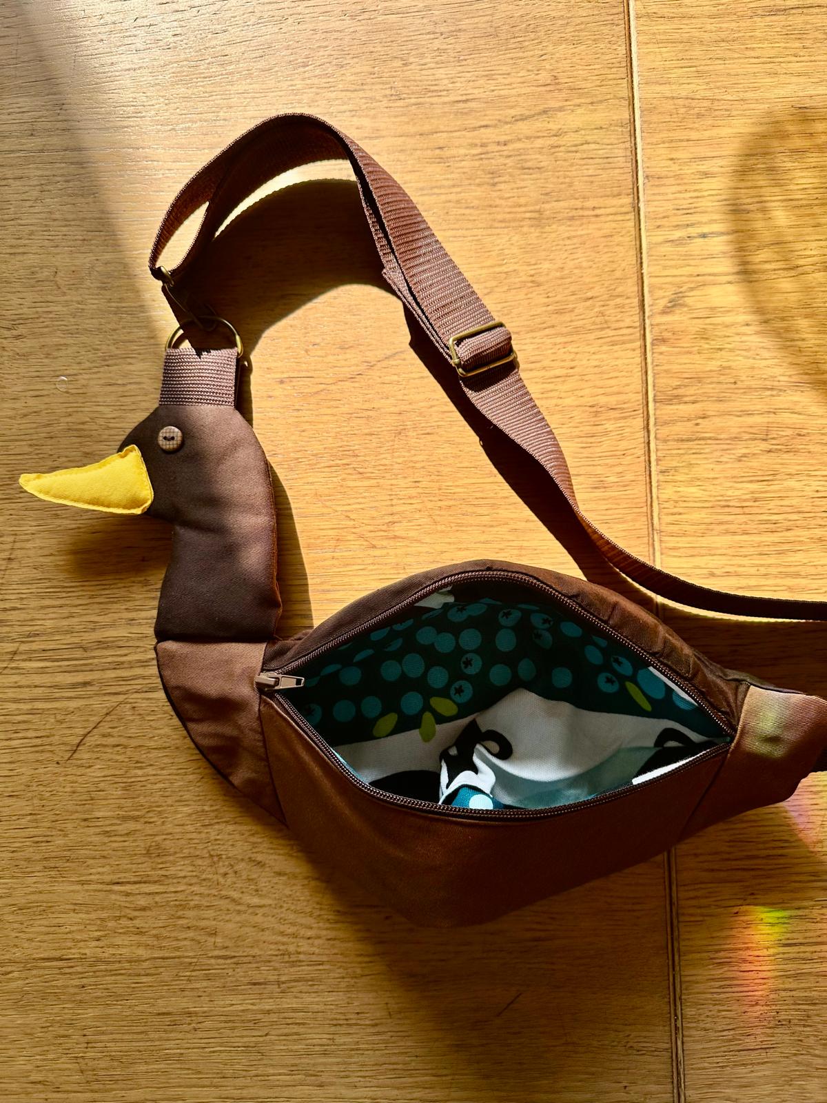 Bag Sewing Pattern, Duck Fanny Pack DIY – Crossbody Bag Tutorial (PDF ...