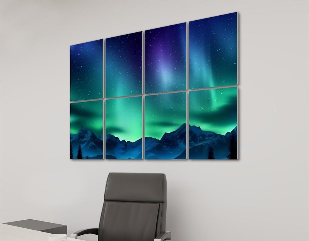 Decorative Acoustic Panels Set of 8 Sound-absorbing Wall Art Panels ...