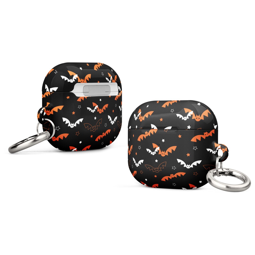 Halloween Bats Airpods Pro Case With Keychain, Cute Bats Pattern ...