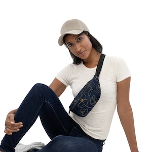 Fanny Pack for Women, Cute Floral Crossbody Purse, Outdoor Sports Bag ...